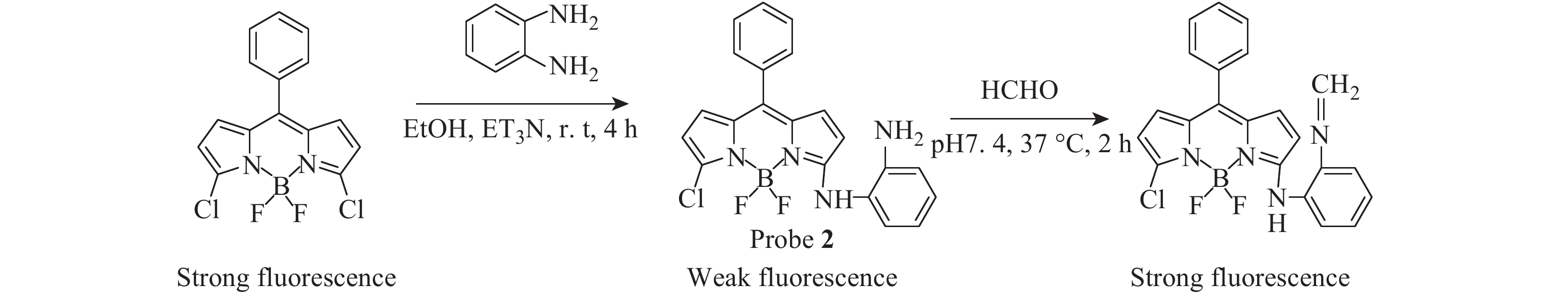 Reaction-Based Formaldehyde Small Molecule Fluorescent Probes